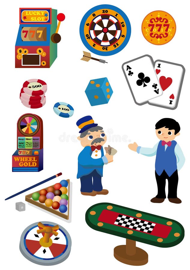 Cartoon Casino icon stock vector. Illustration of money - 17789074
