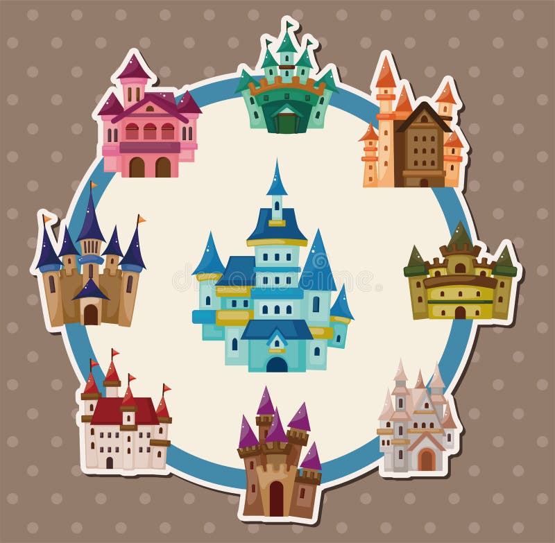 Cartoon castle card stock vector. Illustration of cartoon - 22308675