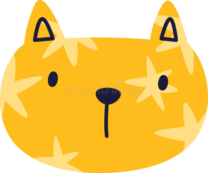 Cartoon Cat Face Portrait stock vector. Illustration of animal - 325735720
