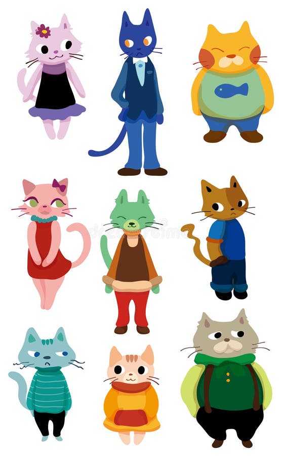 Cartoon cat icon stock vector. Illustration of graphic - 17788802