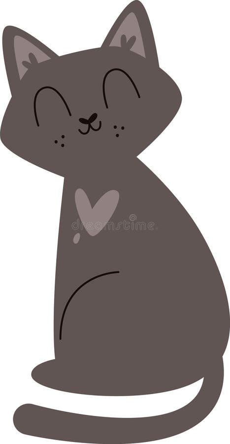 Cat Pet Cartoon stock illustration. Illustration of cute - 297875863