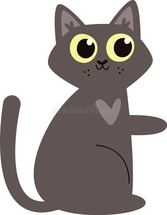 Cat Pet Cartoon stock illustration. Illustration of smile - 297876222