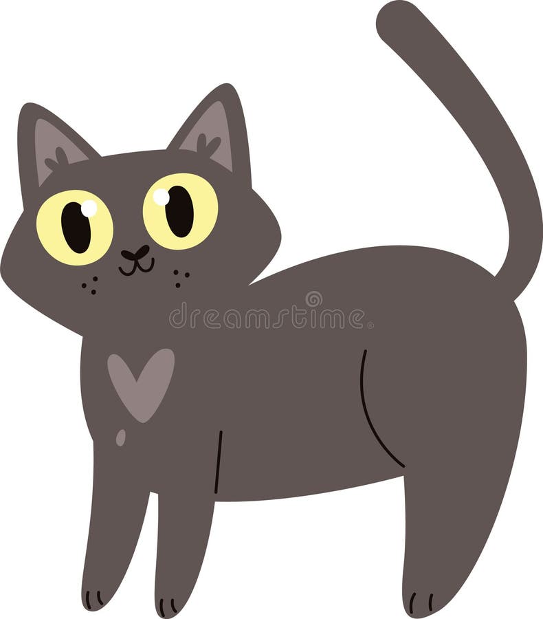 Cat Pet Cartoon stock illustration. Illustration of funny - 297876130