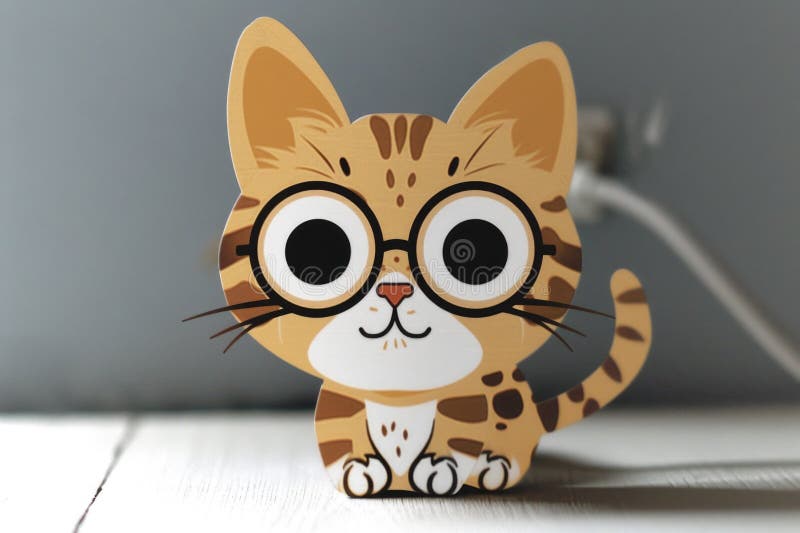 Cartoon Cat Glasses Stock Illustrations – 8,231 Cartoon Cat Glasses ...
