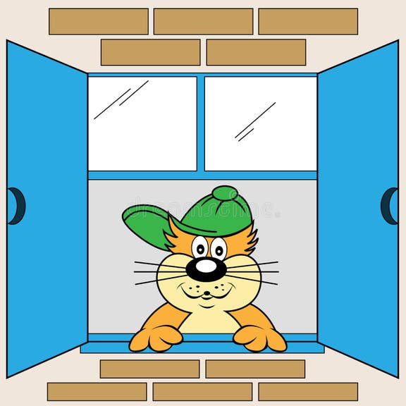 Cartoon Window Shutters Stock Illustrations – 407 Cartoon Window ...