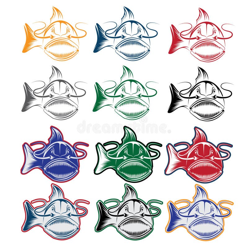 Cartoon Catfish Vector Illustration Isolated Stock Vector ...