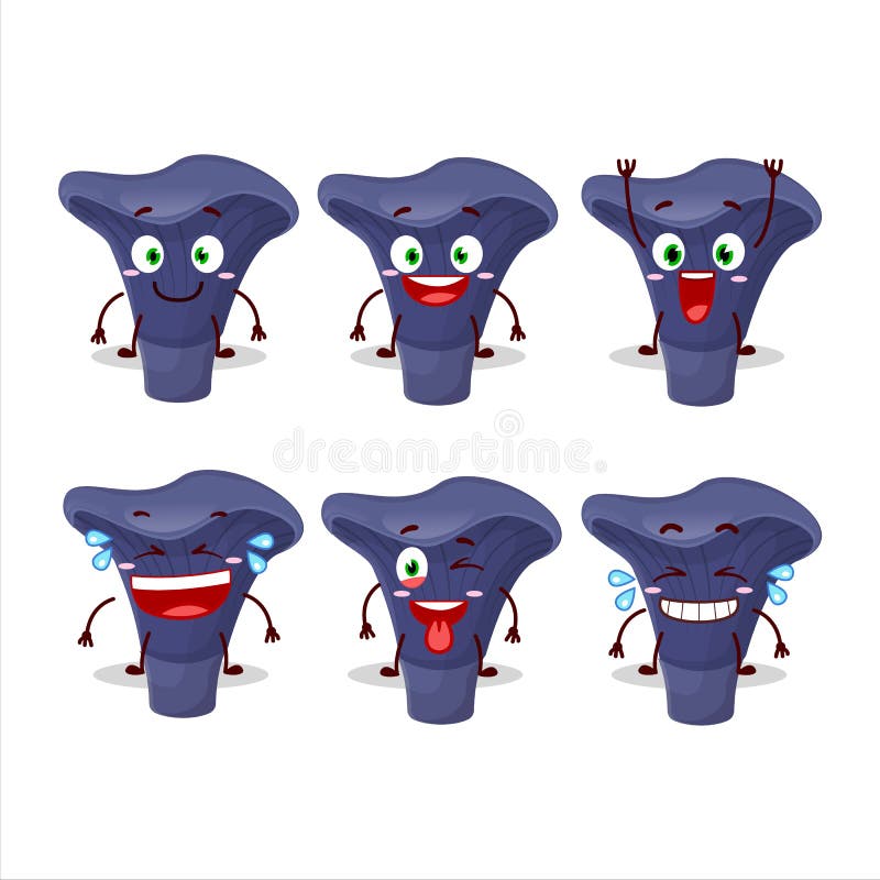Cartoon Character of Actarius Indigo with Smile Expression Stock Vector ...