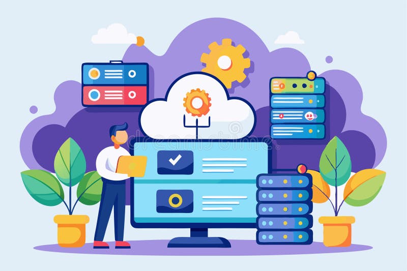 Cartoon Servers Stock Illustrations – 534 Cartoon Servers Stock ...