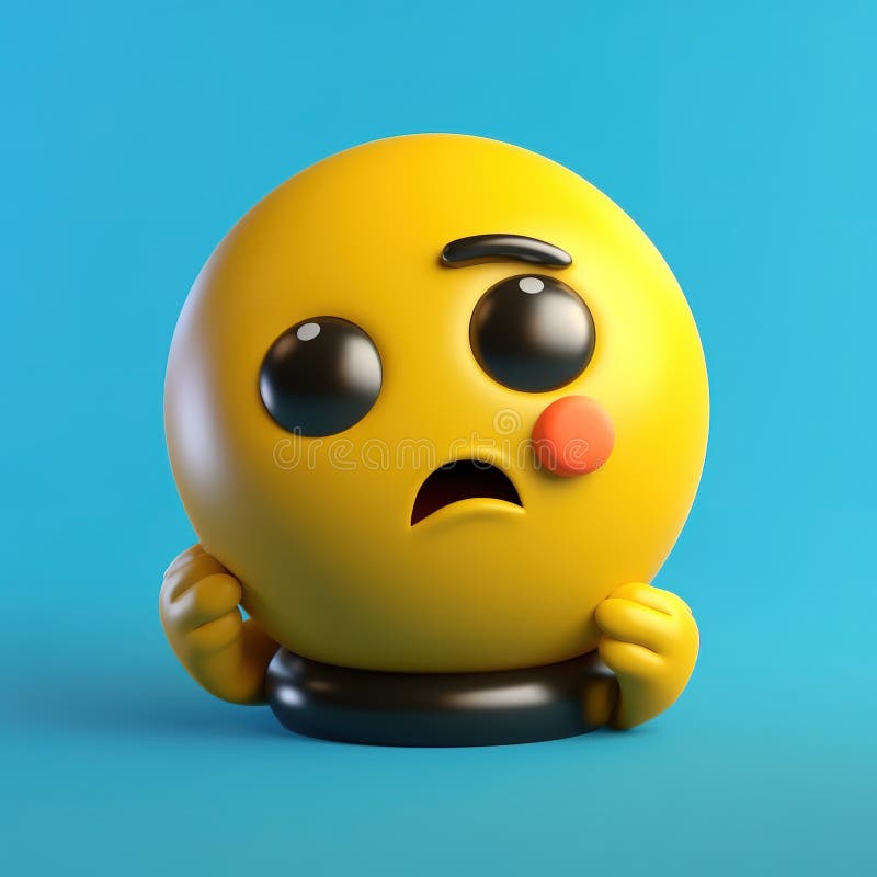 Cartoon Character. Angry Emoji Icon Stock Illustration - Illustration ...