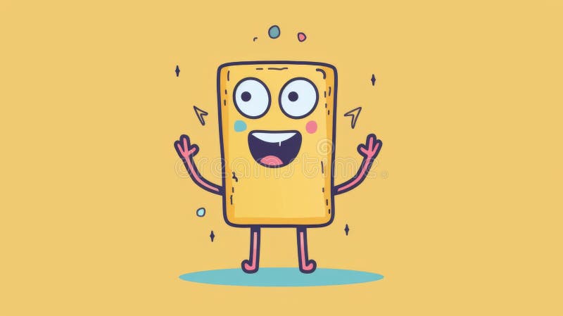 A Cartoon Character with Arms and Legs Standing Up, AI Stock ...