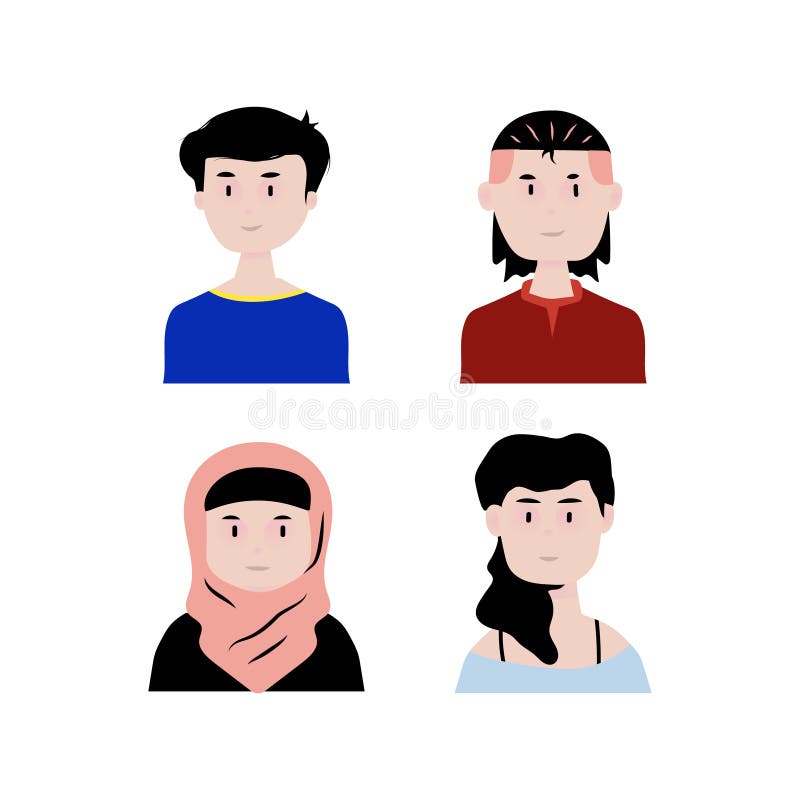 Cartoon Character Avatar Profile Picture Design Stock Vector ...