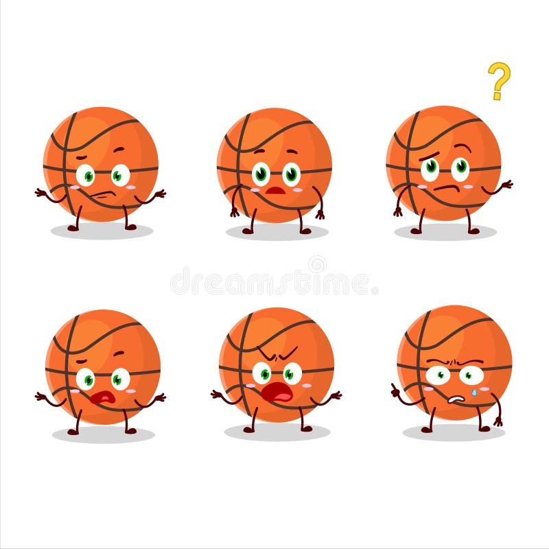 Angry Basketball Trophy Character Shaped on Cartoon Stock Vector ...