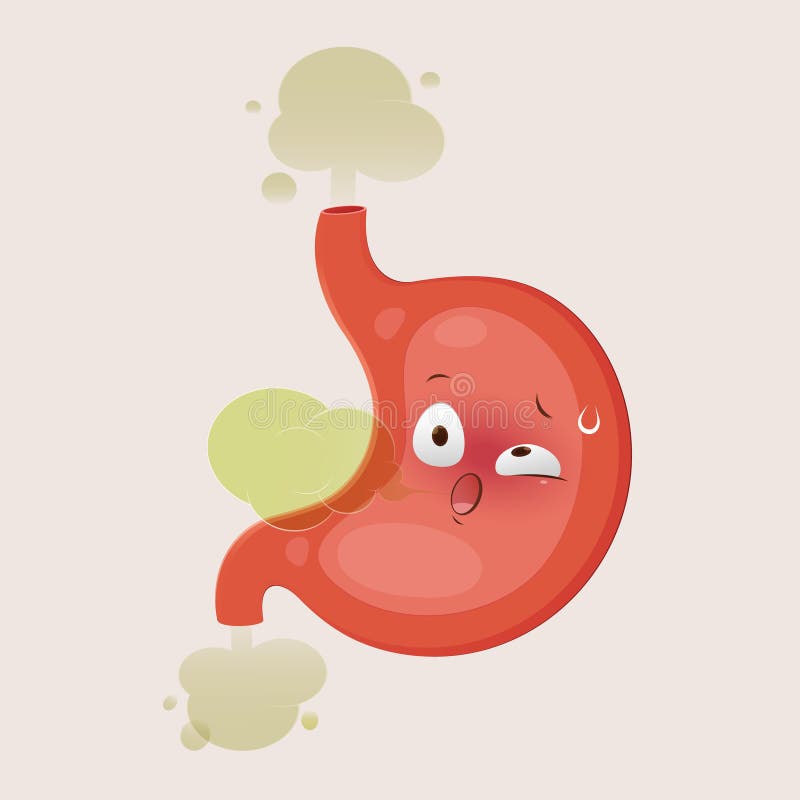 Bloated Stomach Cartoon Bloated Stomach Look Pregnant Animation