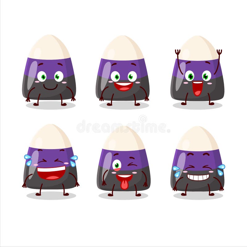 Cartoon Character of Blue Candy Corn with Smile Expression Stock Vector ...