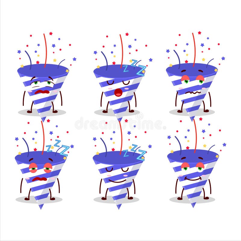 Blue Firecracker Cartoon Character Bring Information Board Stock Vector ...