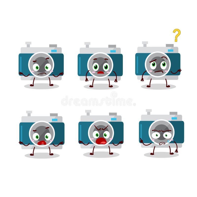 Cartoon Character of Camera with What Expression Stock Vector ...