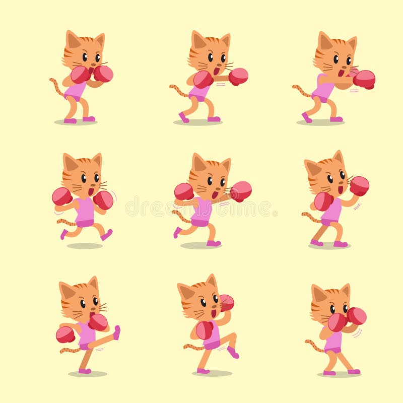 Kickboxing Cartoon Character Stock Illustrations – 617 Kickboxing ...