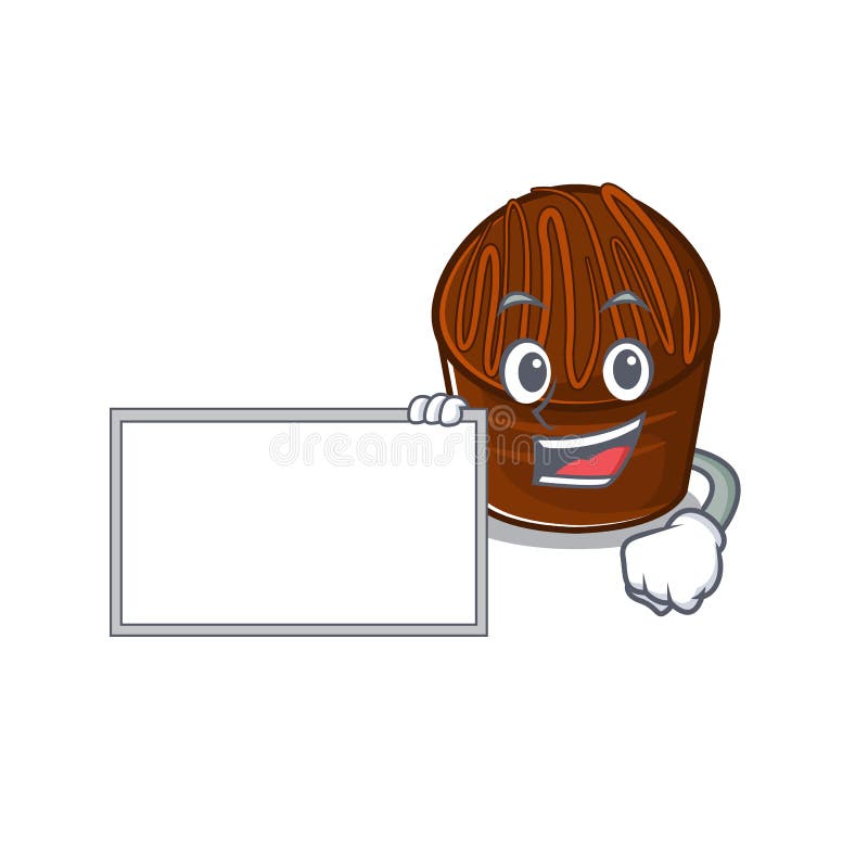 Cartoon Character of Chocolate Candy Design Concept Bring a Board Stock ...