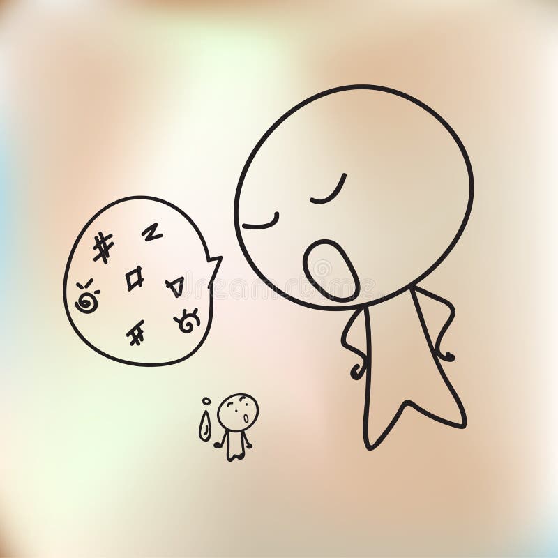 Cartoon Character with Complaining Stock Vector - Illustration of ...