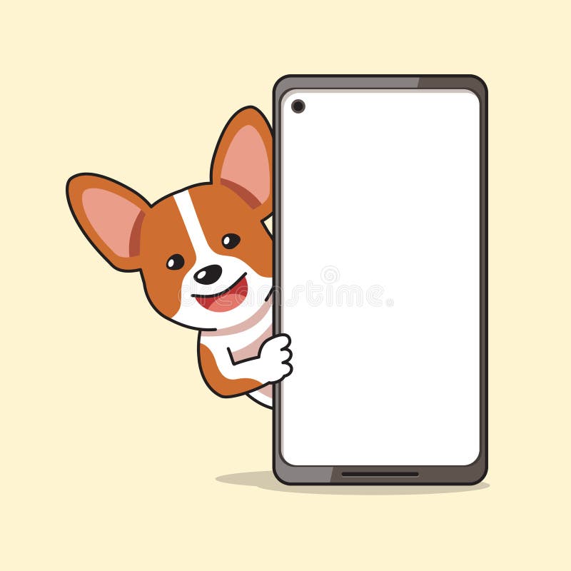 Cartoon Dog Cell Phone Stock Illustrations – 265 Cartoon Dog Cell Phone ...