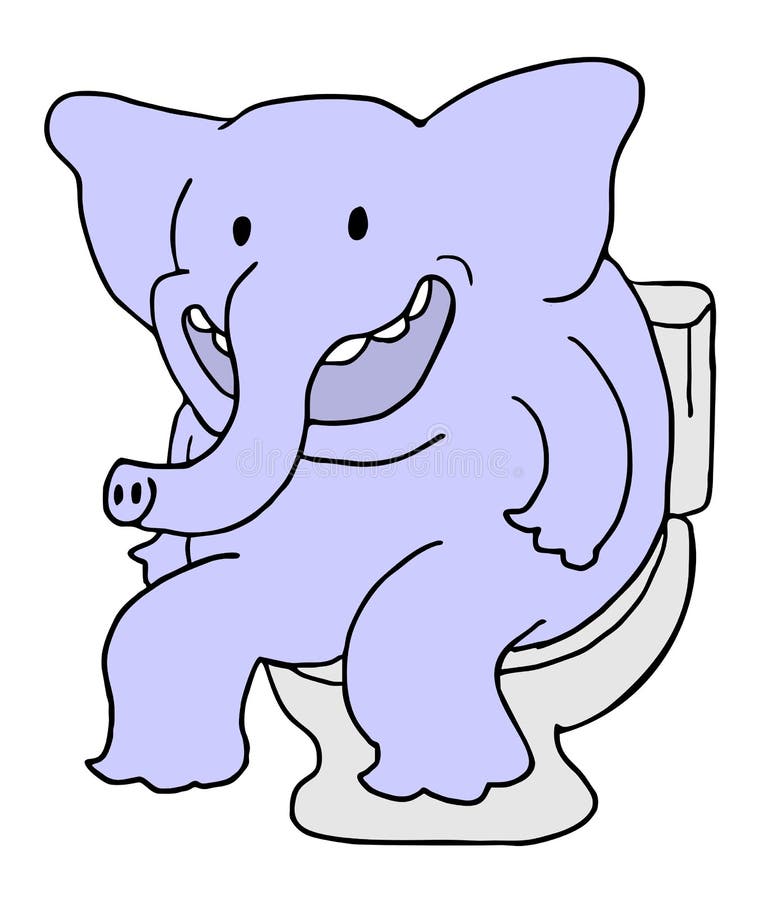 Toilet cartoon stock vector. Illustration of male, plump - 42283861