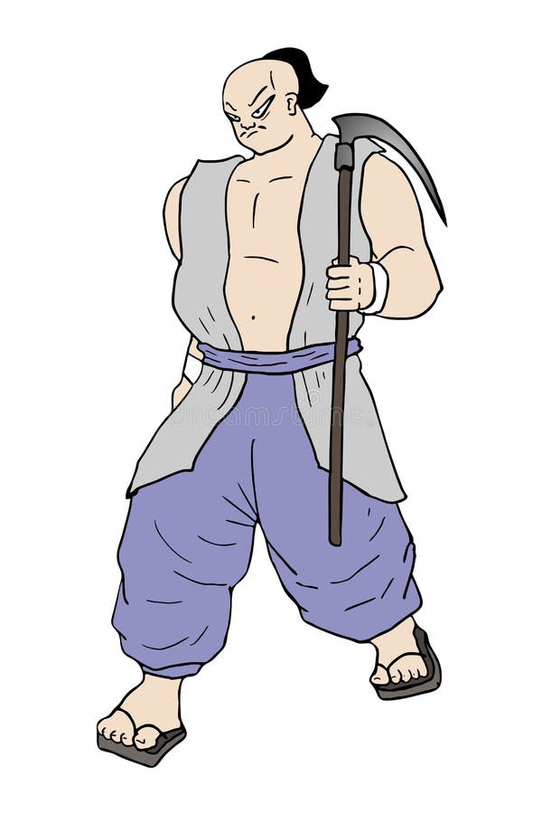 Cartoon character draw stock vector. Illustration of fighter - 65827998