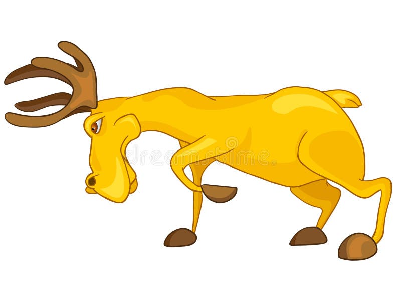 Cartoon Character Elk Stock Image - Image: 22045431