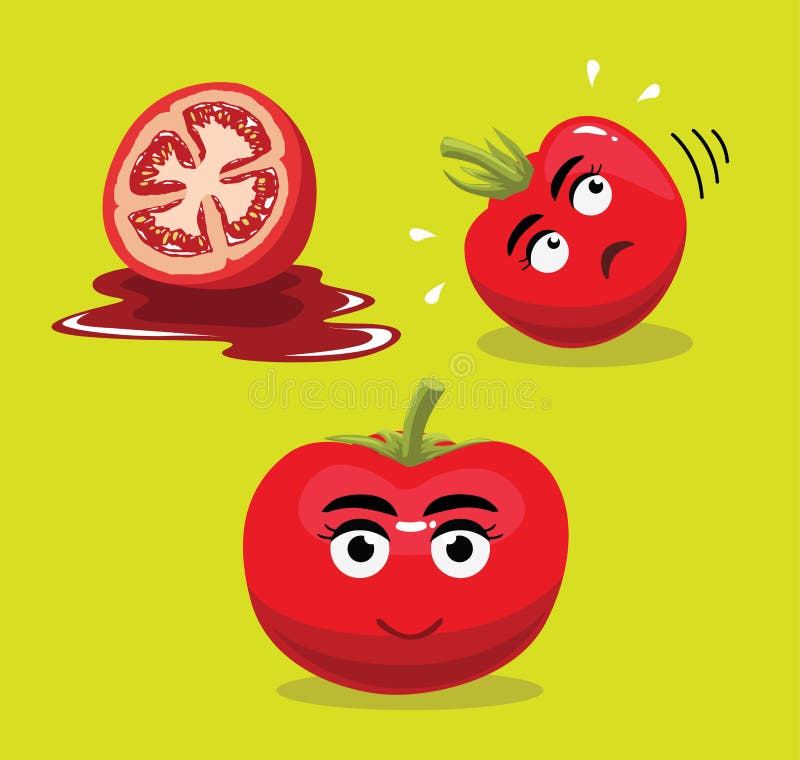 Tomato Fresh Rotten Sequence Set Cartoon Vector Illustration Stock ...