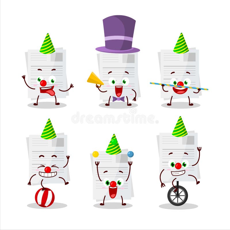 Essay Paper Cartoon Character with Various Angry Expressions Stock ...