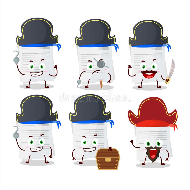Essay Paper Cartoon Character with Various Angry Expressions Stock ...