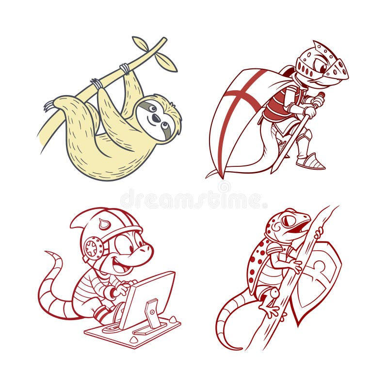 Hacker Lizard Stock Illustrations – 12 Hacker Lizard Stock ...