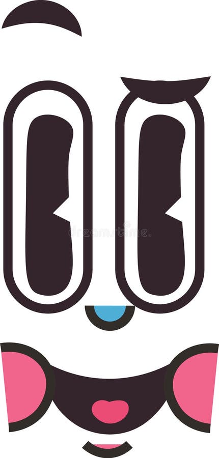 Cartoon Character Face stock vector. Illustration of emotion - 352918726