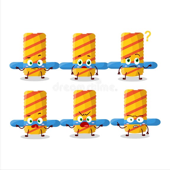 Cartoon Character of Firework Spinner with What Expression Stock Vector ...
