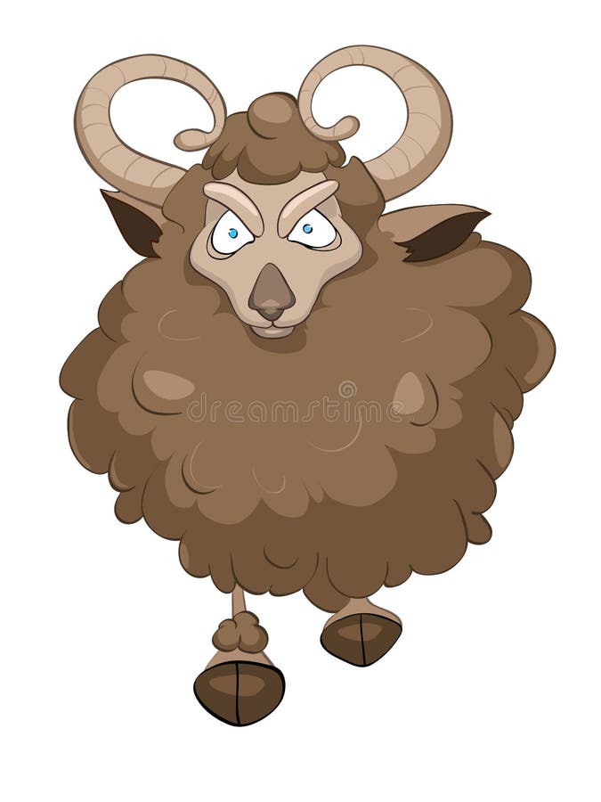 Cartoon Character Goat stock vector. Illustration of mammal - 20796369