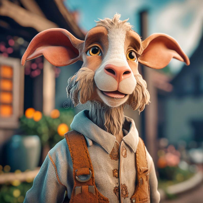 Hipster Goat Flat Cartoon Stock Illustrations – 48 Hipster Goat Flat ...