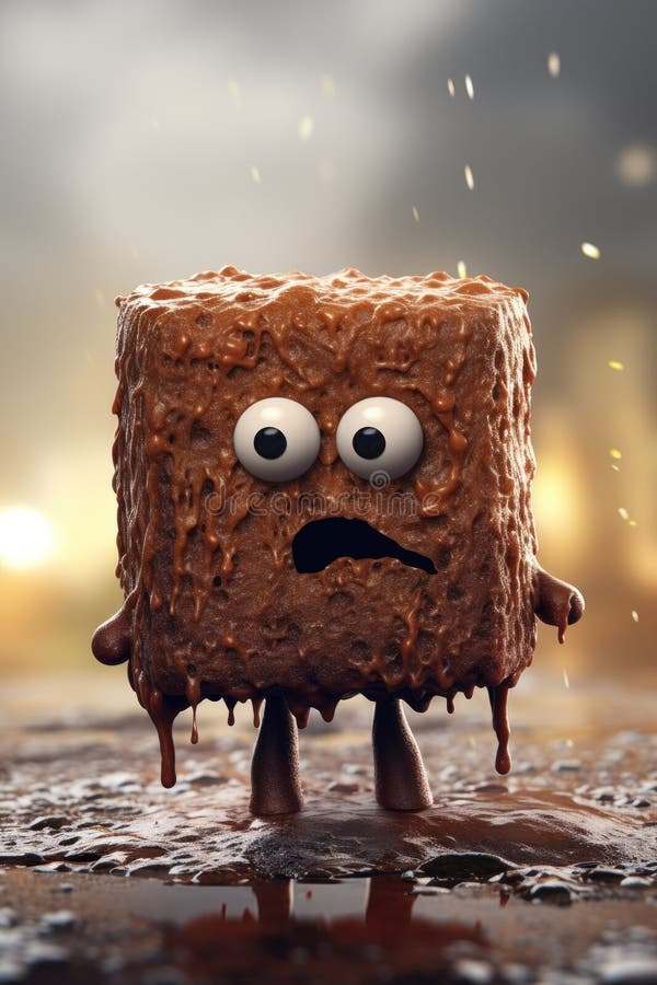 A Cartoon Character with Googly Eyes and a Face Stock Illustration ...