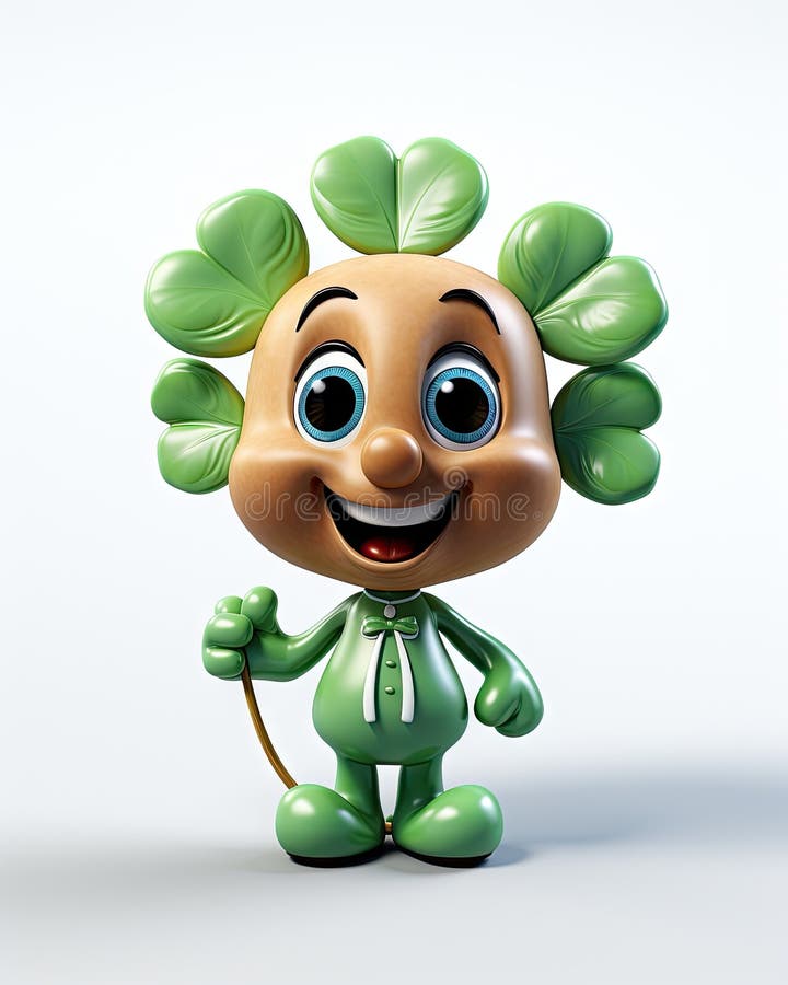 A Cartoon Character with a Green Outfit and a Green Hat. Generative Ai ...