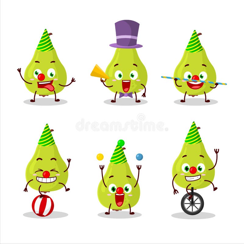 Clown Red Pears Put into Cartoon Fridge Stock Vector - Illustration of ...