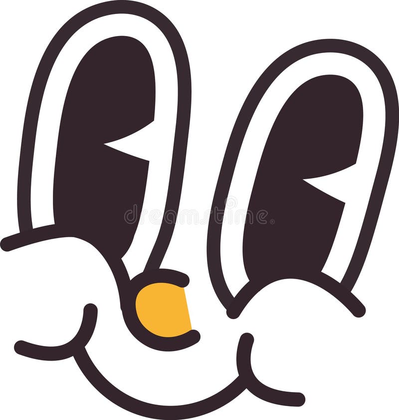 Cartoon Character Happy Face Stock Vector - Illustration of design ...