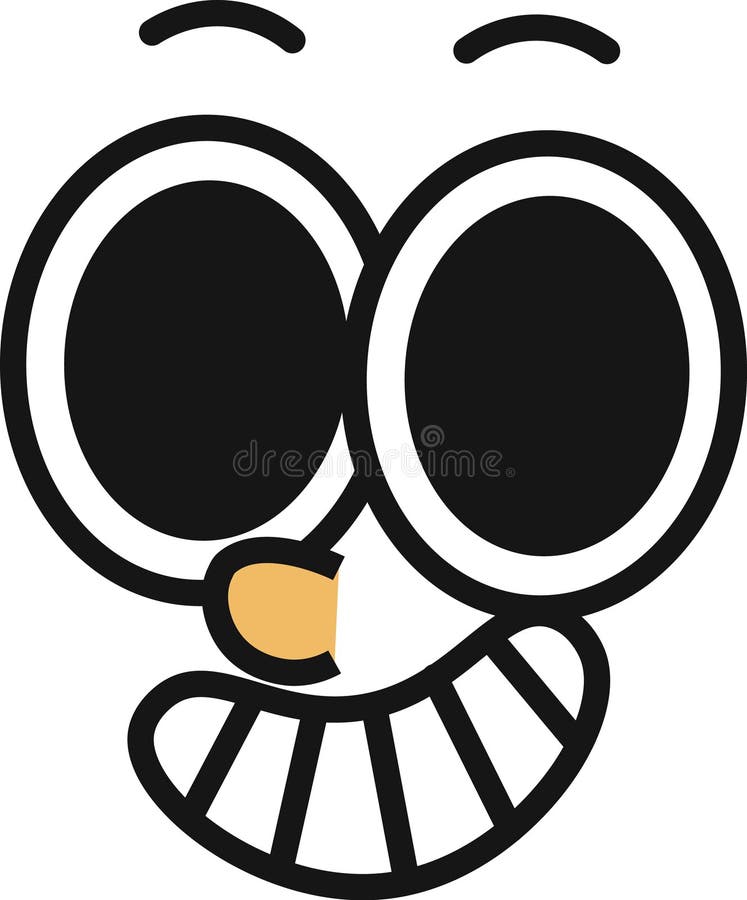 Cartoon Character Happy Face Stock Vector - Illustration of avatar ...