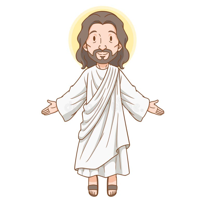 Cartoon Character of Jesus Christ. Stock Vector - Illustration of ...