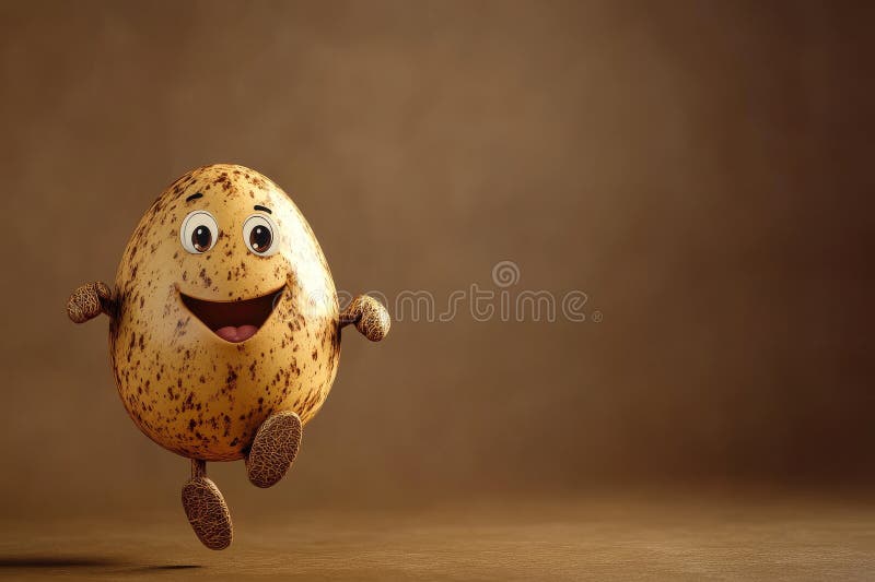 Cartoon Character Kidney Bean Running Stock Stock Photos - Free ...