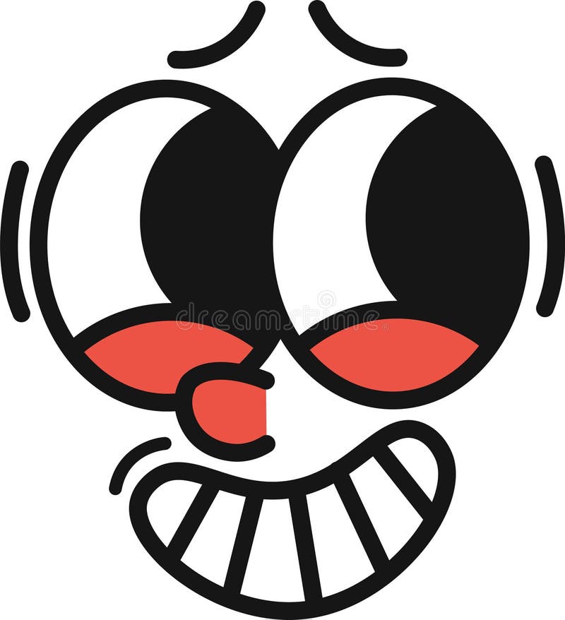 Cartoon Character Laughing Face Stock Vector - Illustration of laugh ...