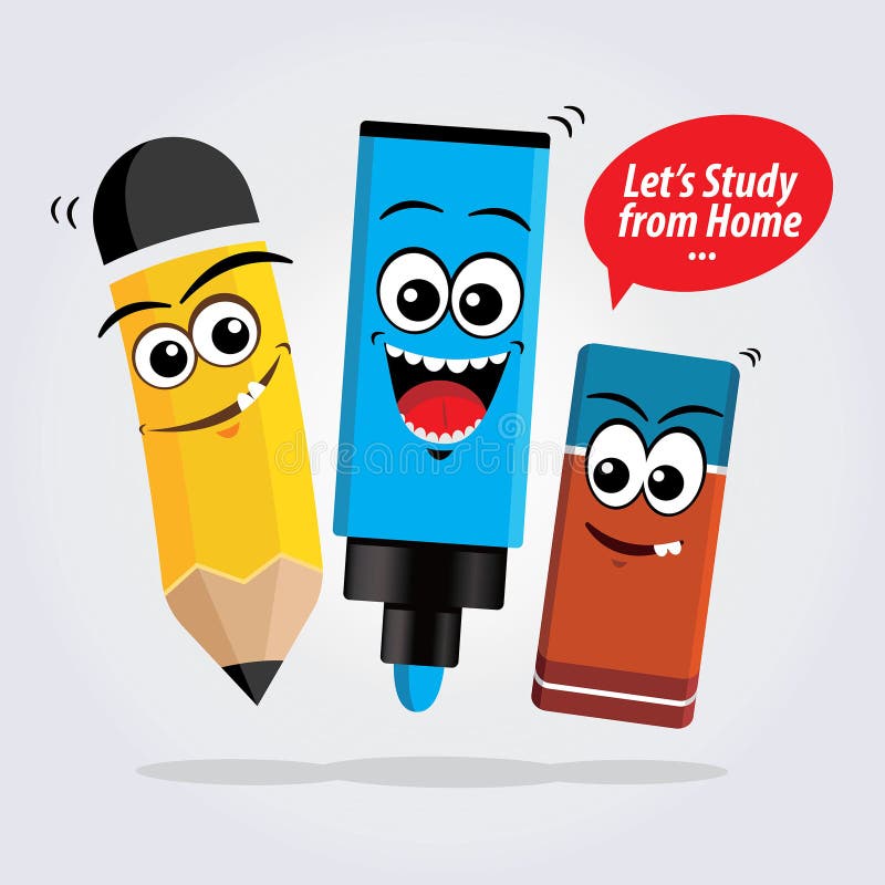 Learning Tools Icon Vectors Pack Stock Vector - Illustration of paint ...