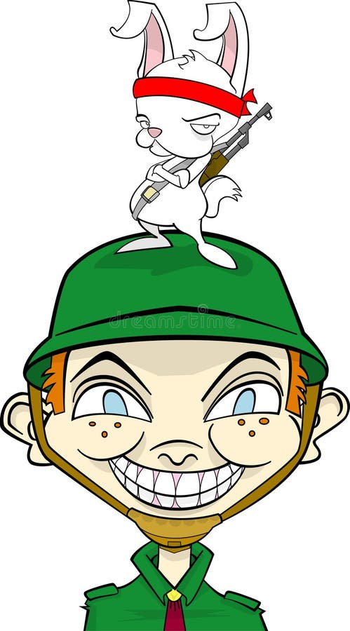 Rambo Rabbit Stock Illustrations – 2 Rambo Rabbit Stock Illustrations ...