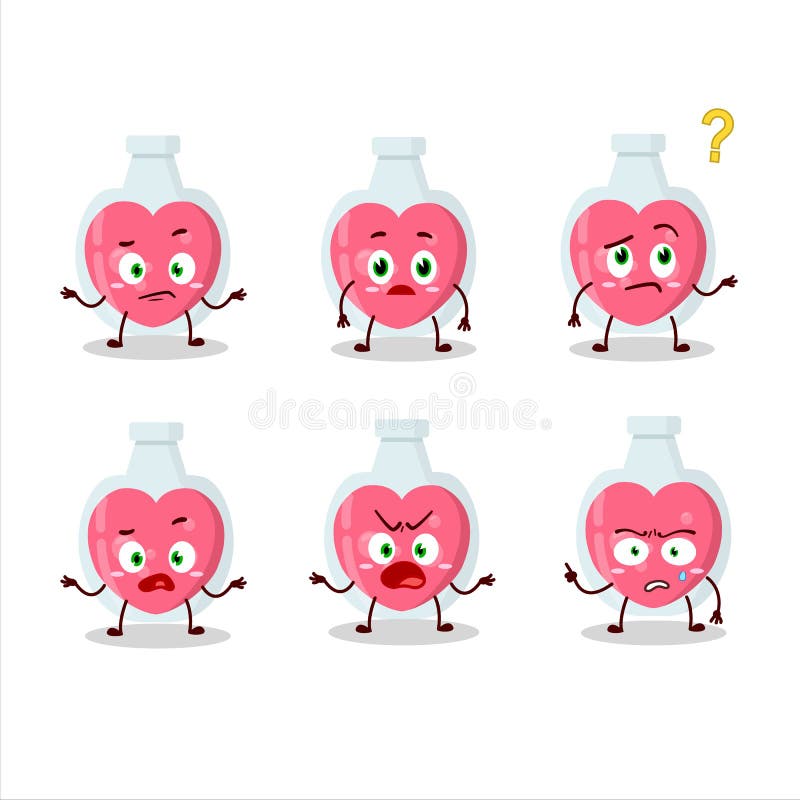 Love Potion Cartoon Character with Sad Expression Stock Vector ...