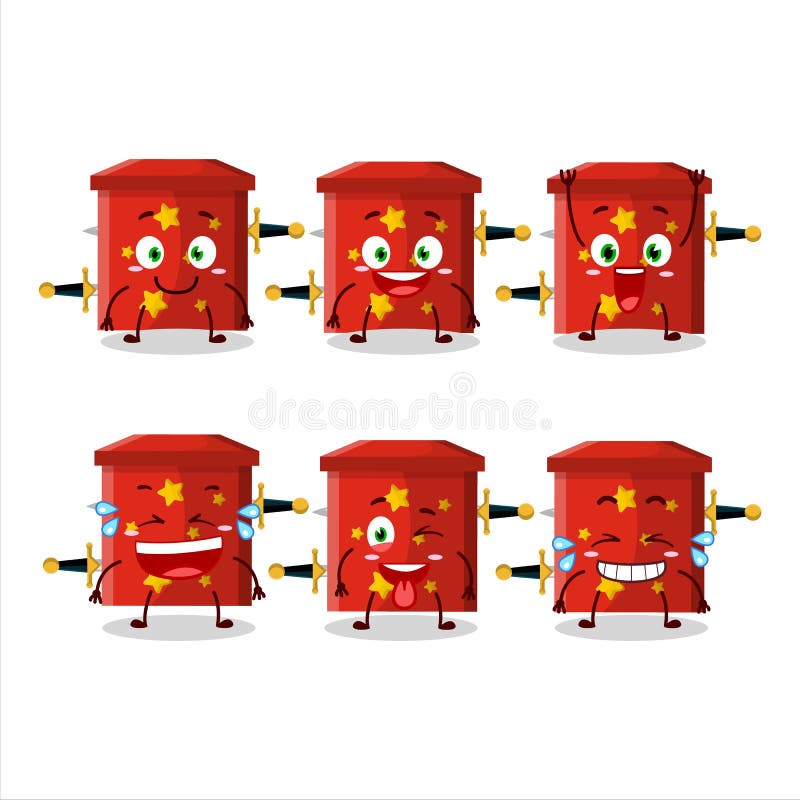 Cartoon Character of Magic Box Fantasy with Smile Expression Stock ...