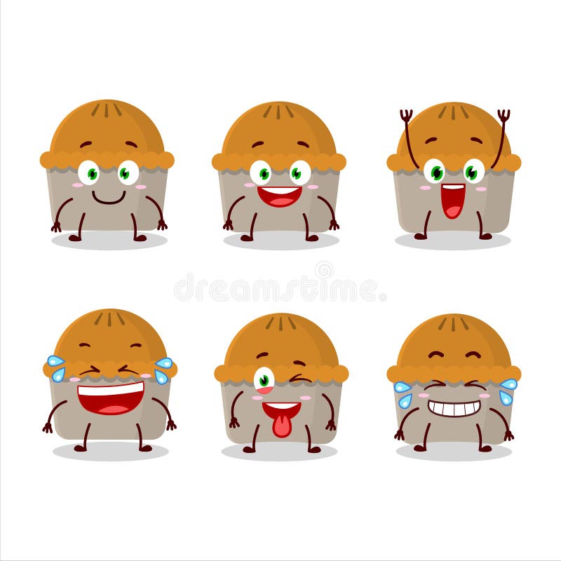 Cartoon Character of Meat Pie with Smile Expression Stock Vector ...