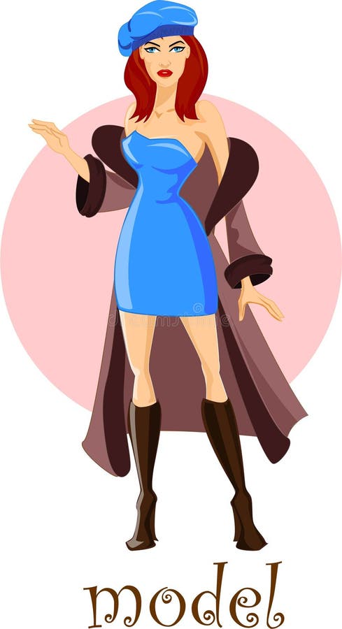 Cartoon Character - Model,vector Stock Vector - Illustration of small ...