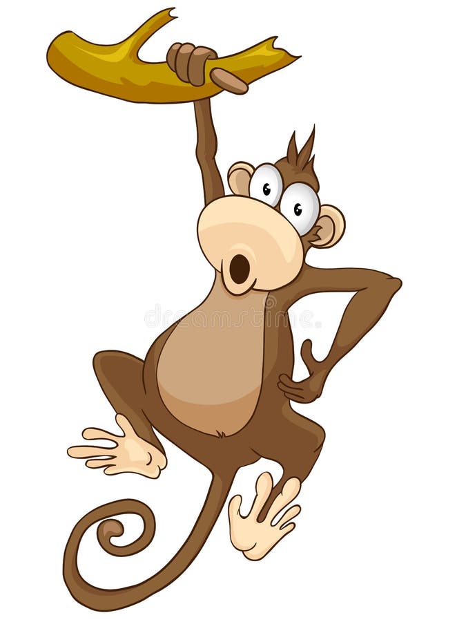 Cartoon Character Monkey stock vector. Illustration of personality ...